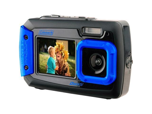 Coleman 2V9WP-BL 20.0-Megapixel Duo2 Dual-Screen Waterproof Digital ...