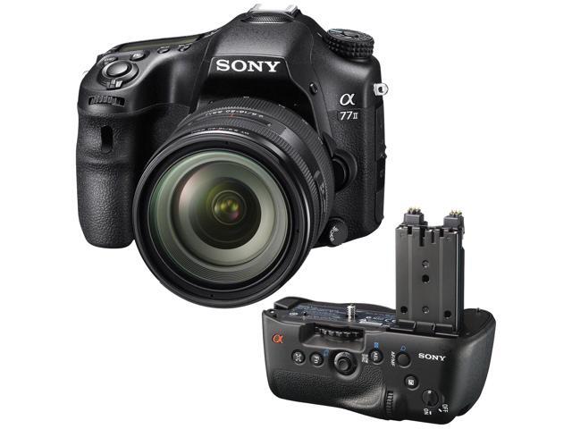 Sony Alpha A77 II Wi-Fi Digital SLR Camera with 16-50mm Lens & VG-C77AM ...