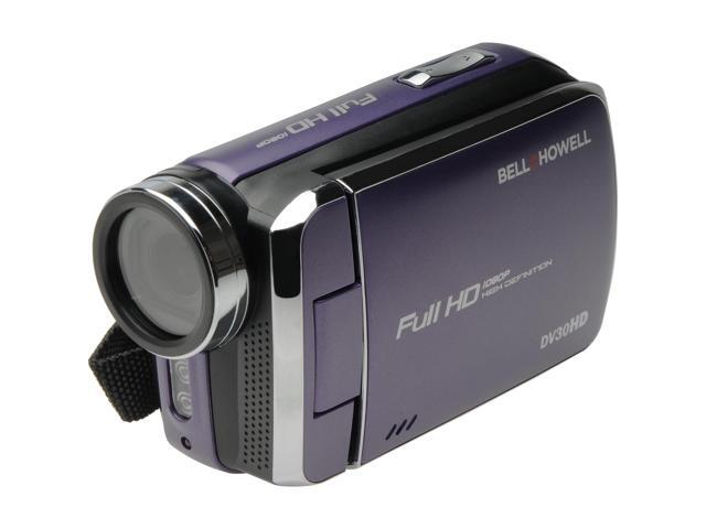 Bell & Howell DV30HD 1080p HD Video Camera Camcorder (Purple) - Newegg.com