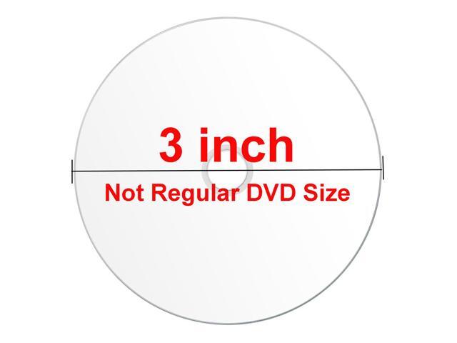 50 Pack Smartbuy Mini DVD-R 3 inch 8cm 4X 1.4 GB 30 Min Blank ...