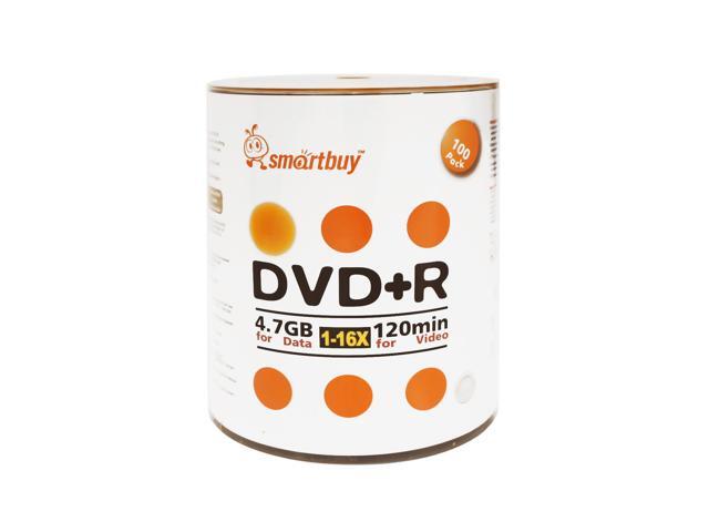 Smartbuy DVD+R 16X 4.7GB 120Min Logo Top Music Video Data Recordable Disc (600 Packs) - Newegg.com