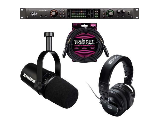 Universal Audio Apollo x8p, Shure MV7 Mic, Presonus HD9, ErnieBall XLR ...