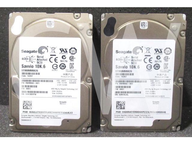 LOT OF 10-ST900MM0026 Seagate 9WM066 900GB 10K RPM 6Gb/s 2.5" SAS HDD ...