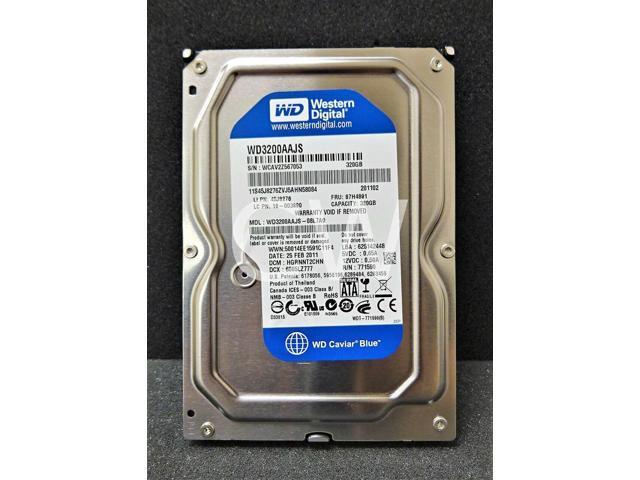 0-HOURS Western Digital WD3200AAJS 320GB 7200RPM 3Gbps 3.5" SATA HDD ...