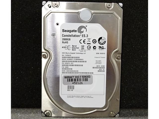 ST2000NM0023 Seagate 9ZM275-031 2TB 7.2KRPM 6Gb/s 3.5"SAS HDD Hard ...