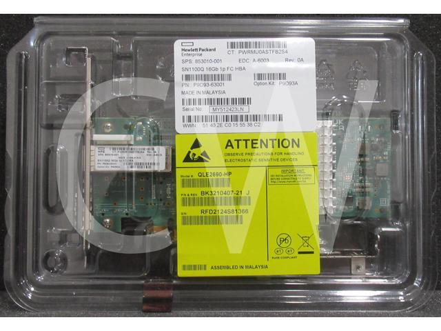 P9D93A HPE SN1100Q Single-Port 16Gbps FC PCI-E 3.0 x8 Host Bus Network ...
