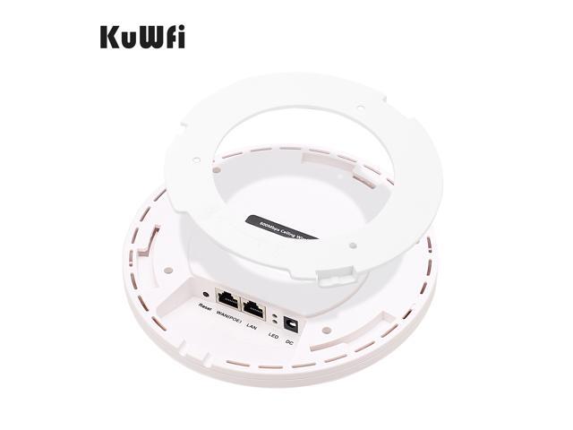KuWFi 600Mbps Wireless Router Ceiling Mount Dual Band 802.11AC Indoor Ceiling Mounted Wireless ...