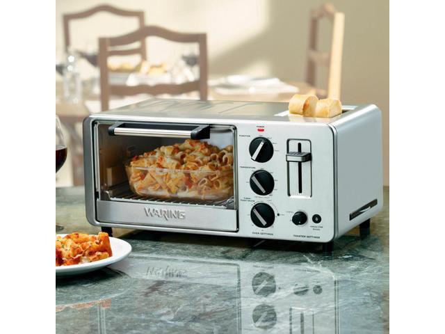 Waring Pro 4-Slice Toaster Oven With Built In 2 Slice Toaster - Newegg.com
