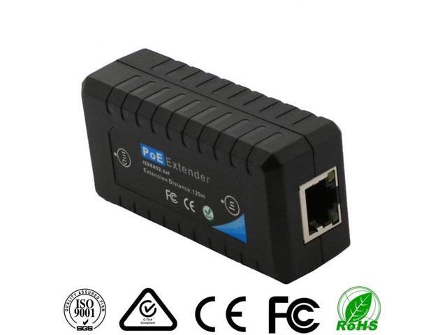 1 Port PoE Extender 10/100M IEEE802.3af Transmission 120M For Ethernet ...