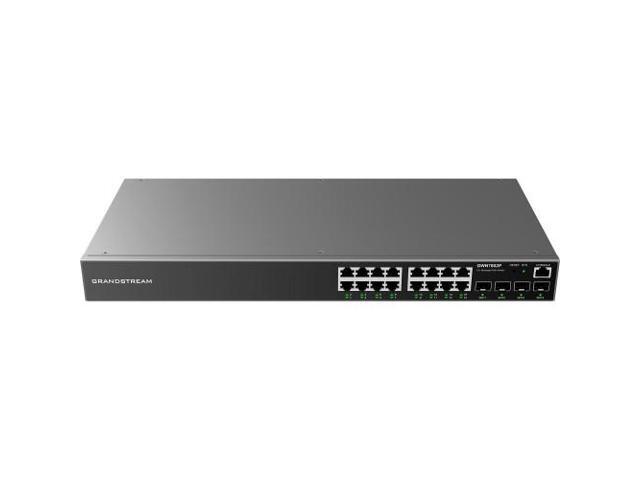 Grandstream Enterprise Layer 2+ Managed Network Switch, 16 x GigE, 4 x ...