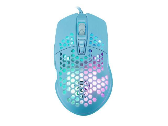 6400DPI Wired Gaming Mice Mouse RGB Flowing Backlit Light For PC Laptop ...