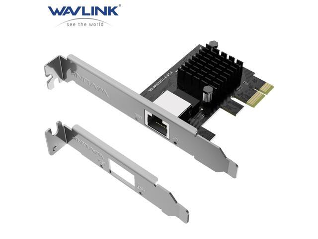 WAVLINK 2.5G Base-T PCIe Network Card, 2500/1000/100Mbps PCI Express ...