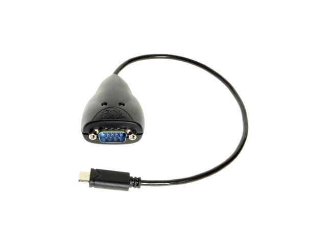 USBGear USB C to Serial FTDI Adapter Black for Windows 10 Fully ...