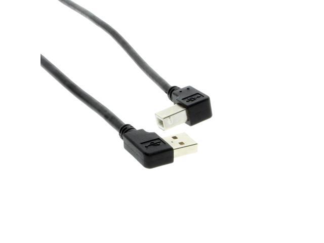 6FT USB 2.0 A-Right Angle to B-Right Angle USB Cable - Newegg.com