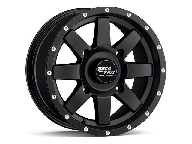 RockTrix RT106 14in ATV Wheel Rim 14x7 Matte Black, 4x156 Bolt Pattern ...