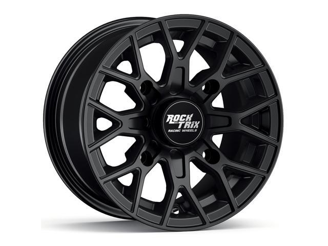 RockTrix RT104 12in ATV Wheel Rim 12x7 Matte Black, 4x156 Bolt Pattern ...