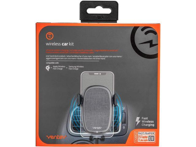 Ventev Wireless Car Mount Kit Qi 10W Dark Grey Car Holders and Mounts ...