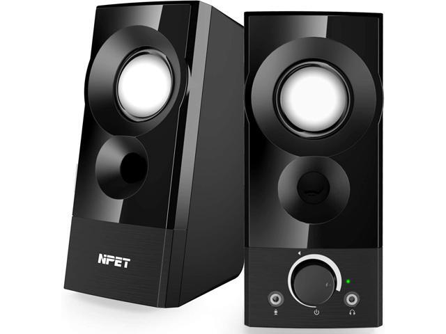 CS20 Computer Speakers, 2.0 Channel PC Desktop Speaker, Enhanced Stereo ...