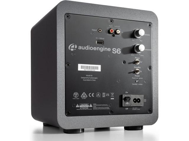 Audioengine S6 210 Watt 6" Compact Powered Subwoofer, Powerful Bass in ...