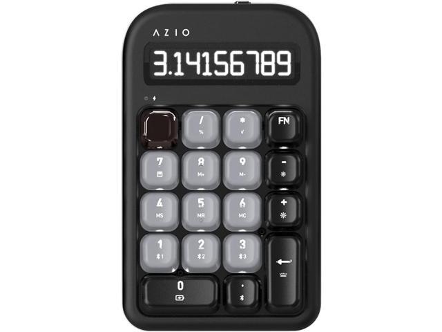 Wireless Mechanical Calculator & Number Pad (Black/Dark Bronze ...