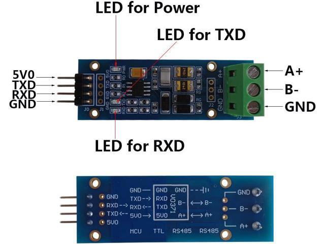 DSD TECH SH-U12 RS485 to TTL 5V Board with MAX13487 Chip for Raspberry ...