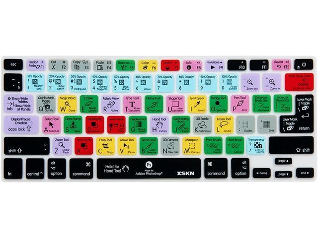 XSKN Adobe Photoshop CC Shortcuts Silicone Keyboard Skin Hotkeys PS ...