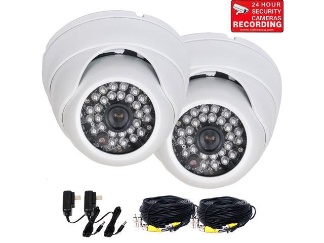 VideoSecu 2 Pack Built-in 1/3 inch SONY Effio CCD IR Day Night Outdoor ...
