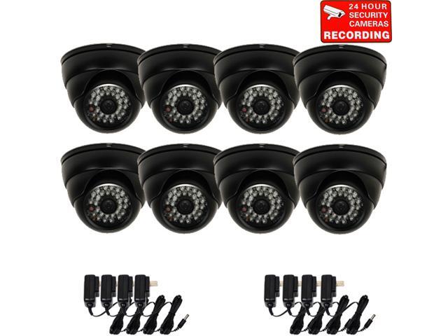 VideoSecu 8 Pack Outdoor Indoor Weatherproof Infrared Security Camera ...