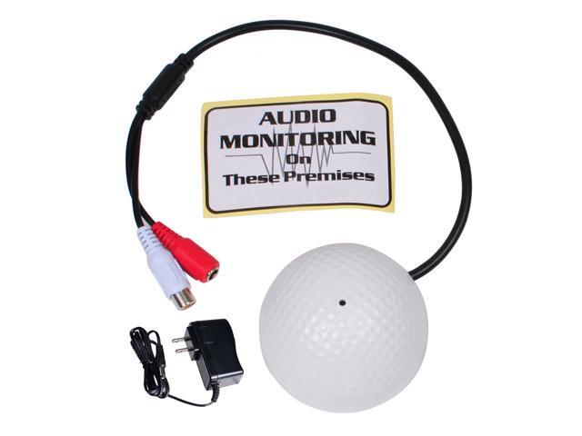 VideoSecu CCTV RCA Audio Mic High Sensitive Security Camera Microphone ...