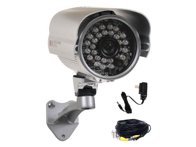 VideoSecu Outdoor Security Camera Built-in 1/3" SONY Effio CCD Wide ...