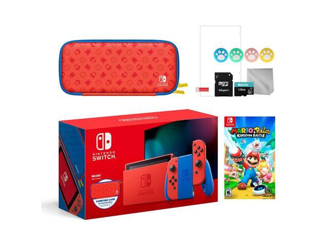 2021 New Nintendo Switch Mario Red & Blue Limited Edition with Mario ...