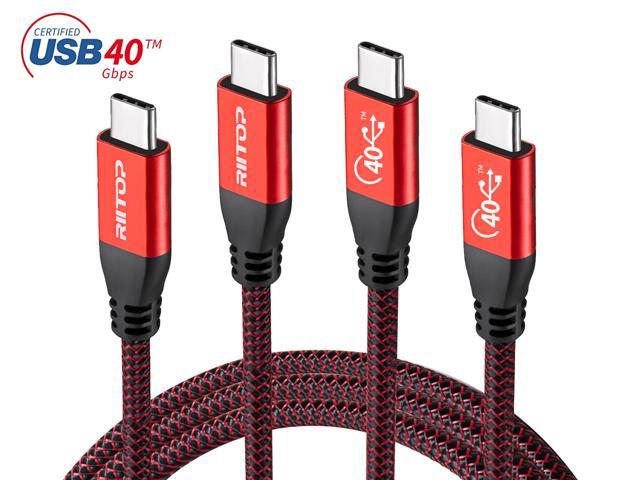 USB-IF Certified RIITOP USB4 Cable 3 ft (2Pack), Fully Compatible with ...