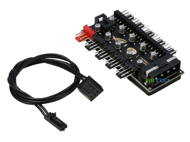 RIITOP 4 Pin PWM Fan RGB Splitter Controller Hub 1 to 10 Ports for CPU Fan, Case Chasis Cooling ...
