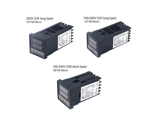 PID Digital Intelligent Temperature Controller REX-C100FK02-V*DN 0-400°C K Type Input SSR Output ...