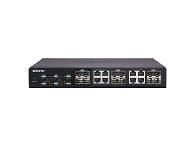 Qnap QSW-M1208-8C-US 12-port Switch w/ 4 SFP+ (Fiber)ports - 8 SFP+ ...