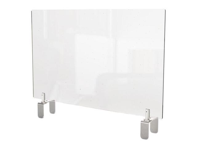 Ghent PEC1842-A Clear Partition Extender w/ Attached Clamp, 18"H x 42"W ...
