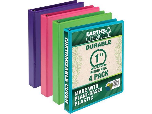 Samsill Earth's Choice Plant-Based Durable Binders 3 Round Ring ...