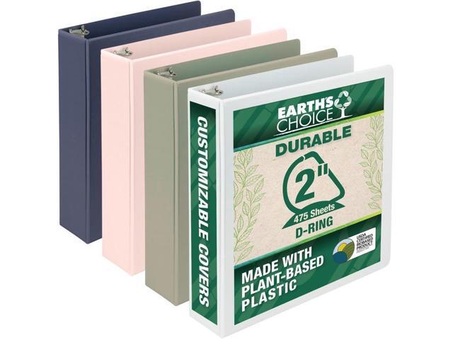 Samsill Earth's Choice Plant-Based View Durable Binders 3 D-Ring ...
