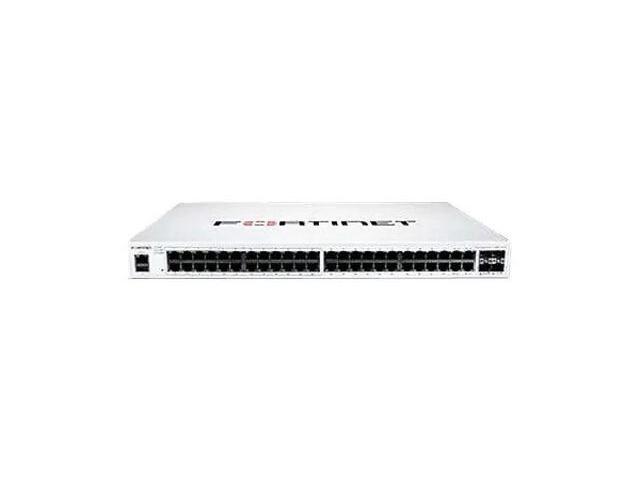 fortinet fortiswitch 100 fs-148f-poe ethernet switch - 48 ports ...