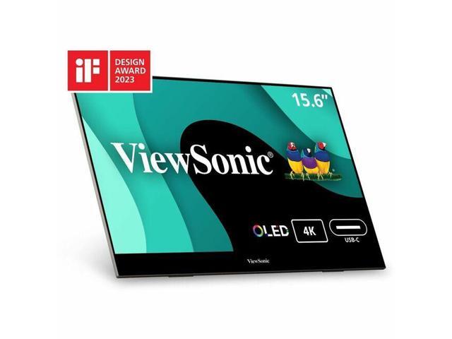 ViewSonic VX1655-4K-OLED 15.6 Inch 4K UHD Portable OLED Monitor with 2 ...