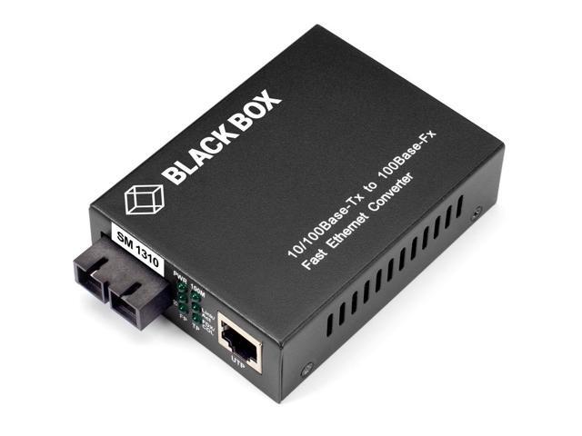 Black Box Pure Networking Fast Ethernet 100-Mbps Media Converter ...