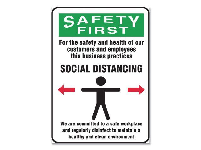 Social Distance Signs Customers and Employees Distancing Clean ...
