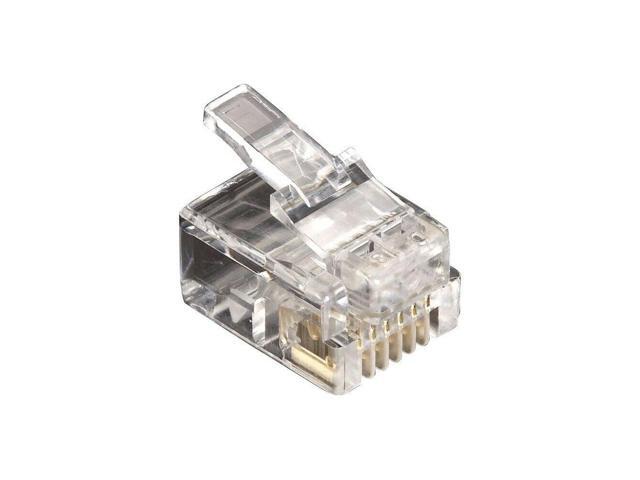 Black Box FMTP611-10PAK RJ11 Unshielded Modular Plug 6-Wire 10-Pack ...
