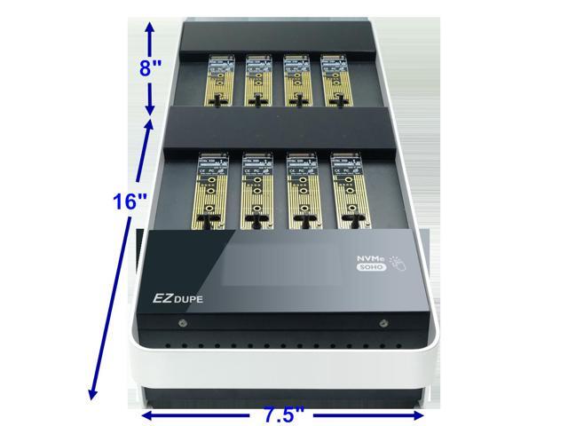 EZ DUPE SOHO Touch M.2 NVMe MKII Duplicator - 1 to 7 Cloner & Wiper for ...