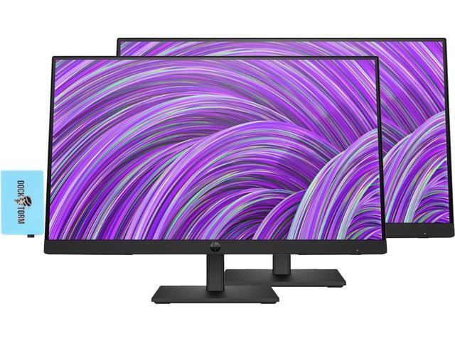 HP 22" FHD IPS (1920x1080) Monitor Bundle with Docztorm Dock, 75 Hz ...