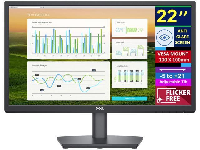 Dell 22" FHD VA 60Hz Display Monitor with Anti-Glare, Flicker Free ...