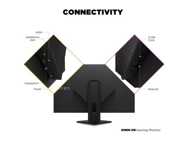 HP OMEN 25i 25" 16:9 Gaming Monitor 22J05AA#ABA with Docztorm Dock, 25 ...