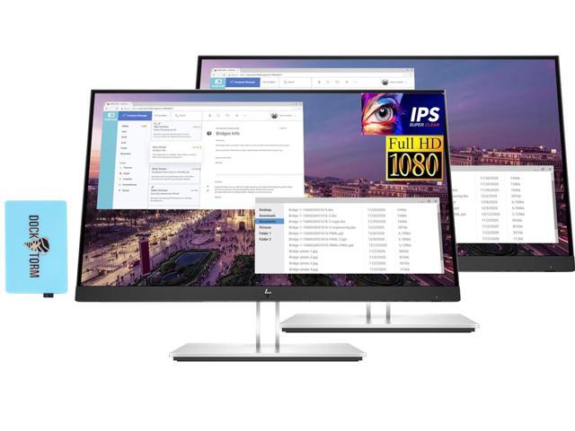 HP E23 G4 Monitor 9VF96AA#ABA Bundle with Docztorm Dock, 23" FHD IPS ...