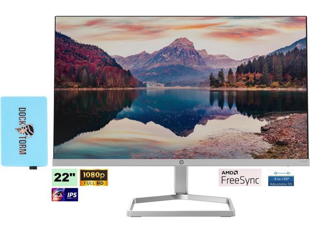 HP 22 IPS 1080P FreeSync Monitor Bundle with Docztorm Dock, 22 inch IPS ...