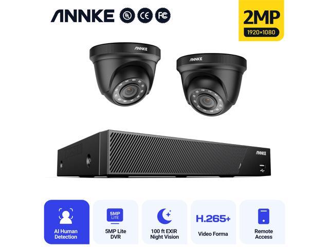 ANNKE 8-channel CCTV Video Home Security Camera System with 2pcs Wired ...